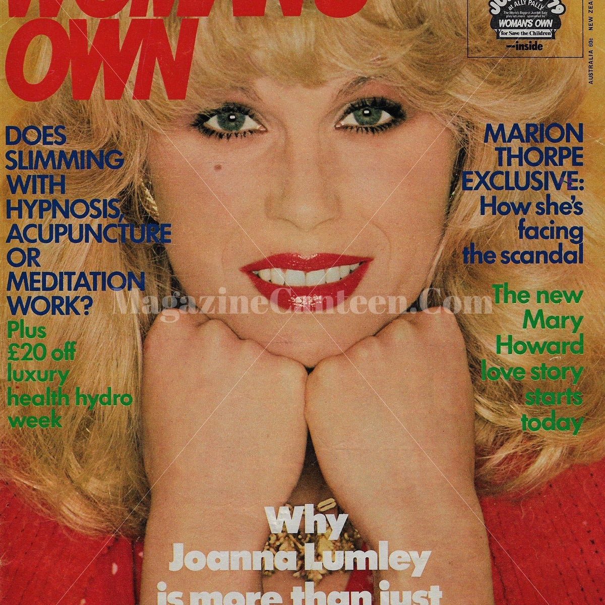 Woman's Own Magazine - Joanna Lumley – magazine canteen