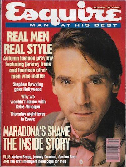 Esquire Magazine - Jeremy Irons KYLIE MINOGUE Joanne Whalley Kilmer ...