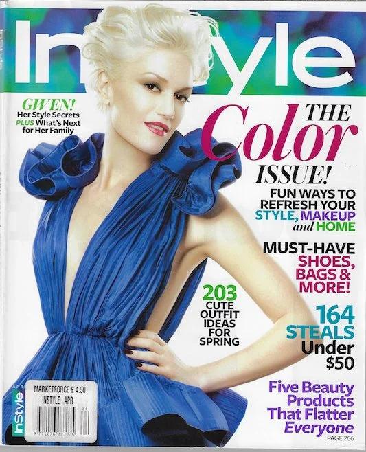 InStyle Magazine - Gwen Stefani Cindy Crawford Emma Roberts – magazine ...