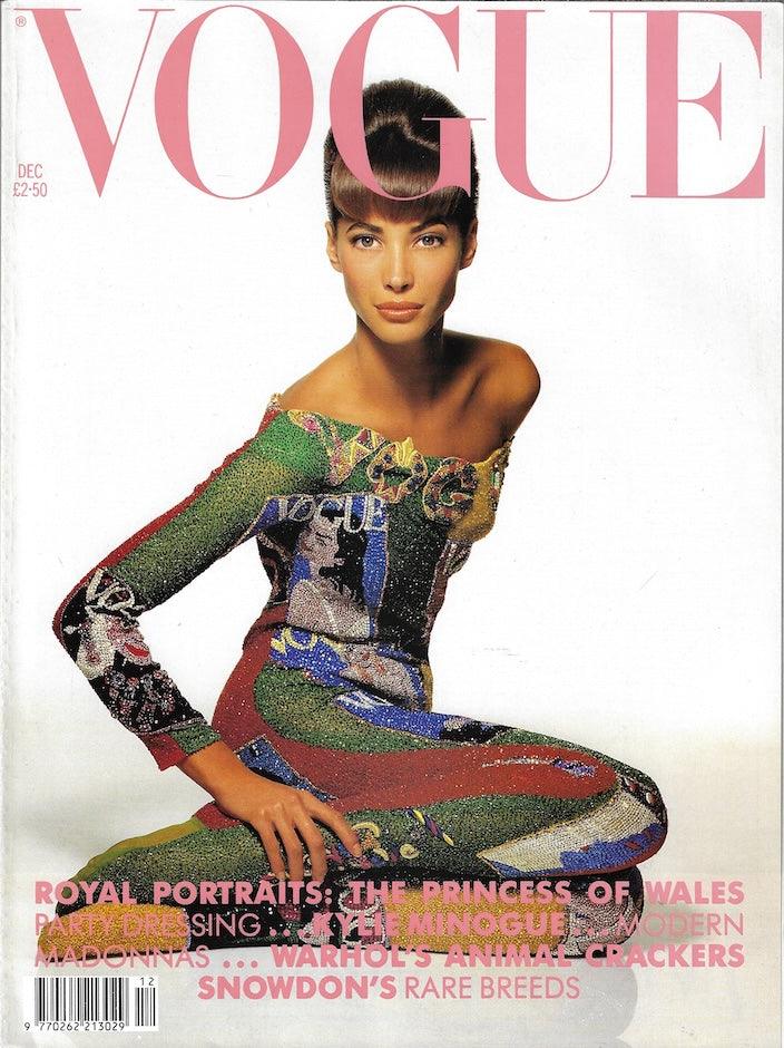 Vogue Magazine December 1990 - Christy Turlington KYLIE MINOGUE Bruce ...