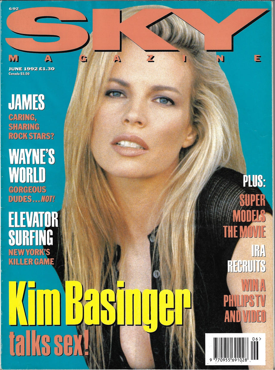 Sky Magazine - Kim Basinger Tim Booth James – magazine canteen