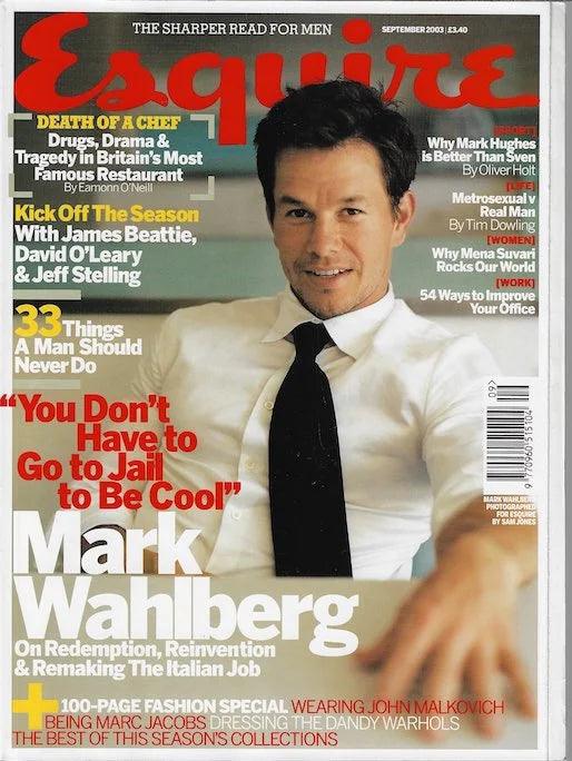 Esquire Magazine - Mark Wahlberg Guy Pearce Marc Jacobs – magazine canteen