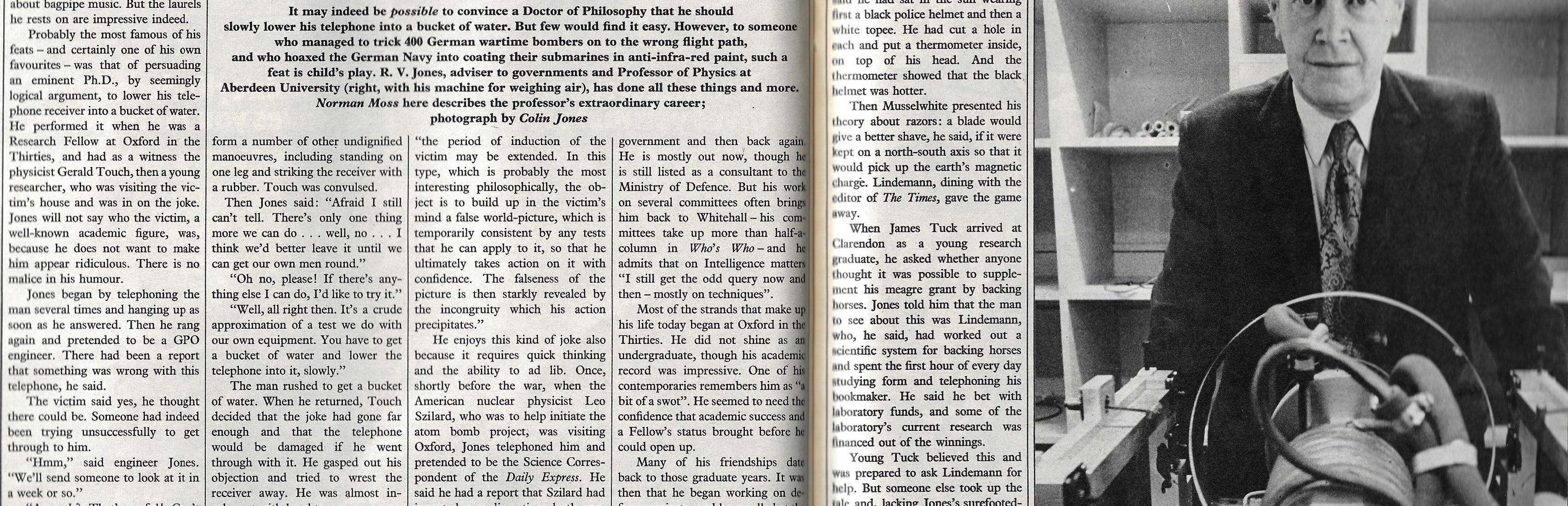 The Sunday Times - The Ku Klux Klan COLIN JONES RV Jones – magazine canteen