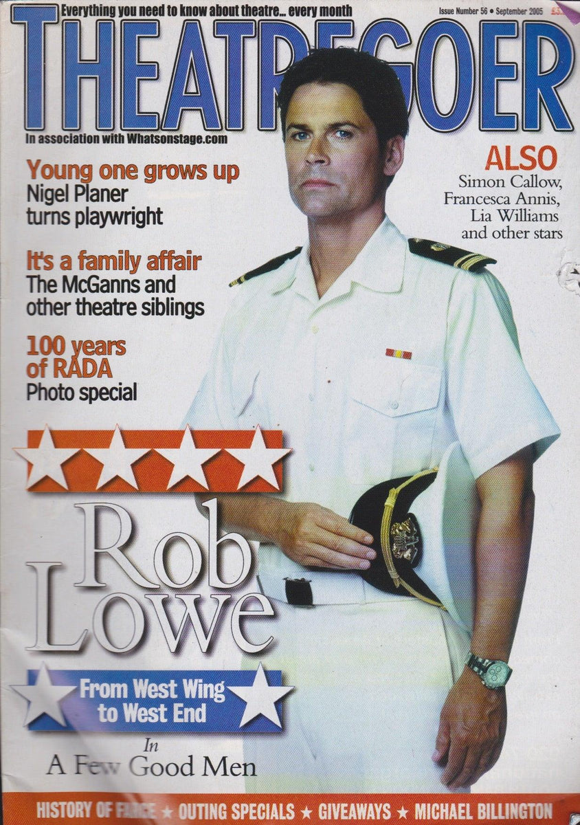 Theatregoer Magazine - Rob Lowe – magazine canteen