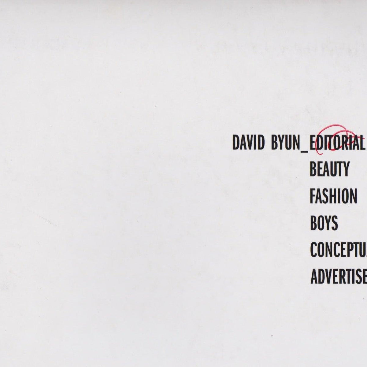 David Byun - Photographer Portfolio Book. – magazine canteen