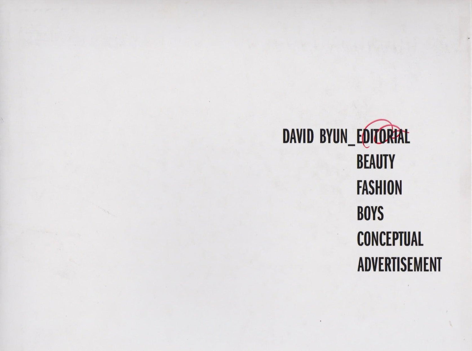 David Byun - Photographer Portfolio Book. – magazine canteen